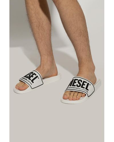 White DIESEL Sandals and Slides for Men | Lyst