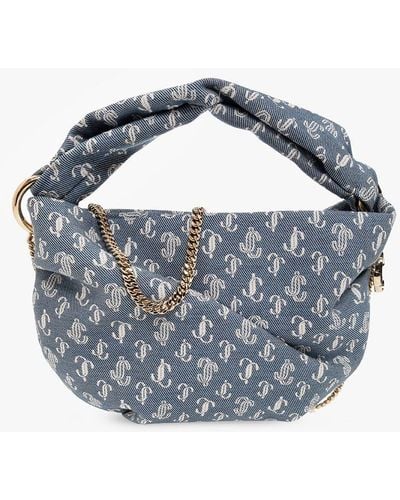 Blue Jimmy Choo Shoulder bags for Women | Lyst