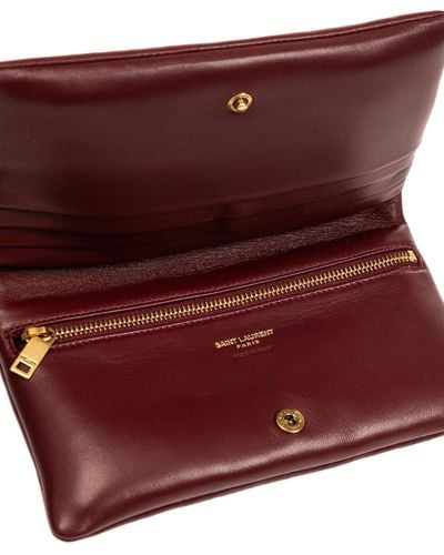 Red Saint Laurent Wallets and cardholders for Women | Lyst