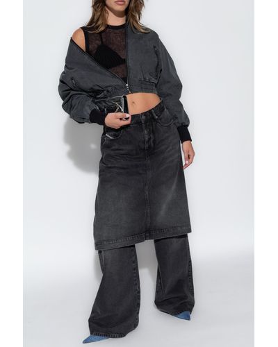 Black DIESEL Jackets for Women | Lyst