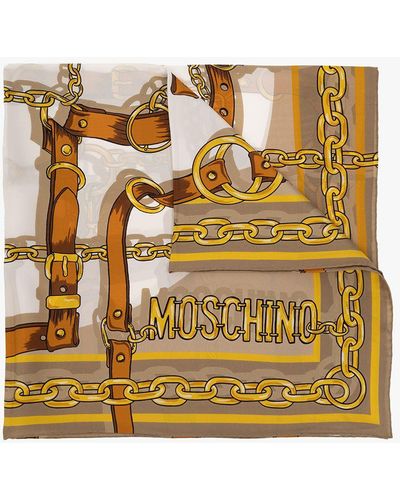 Metallic Moschino Scarves and mufflers for Women | Lyst