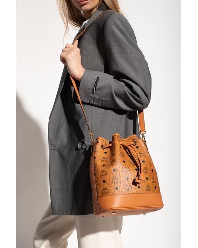 Brown MCM Bucket bags and bucket purses for Women | Lyst