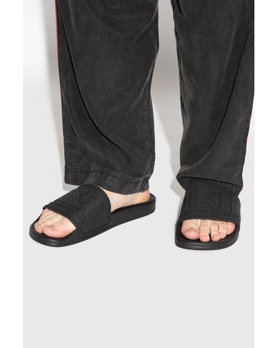 Black DIESEL Sandals and Slides for Men | Lyst