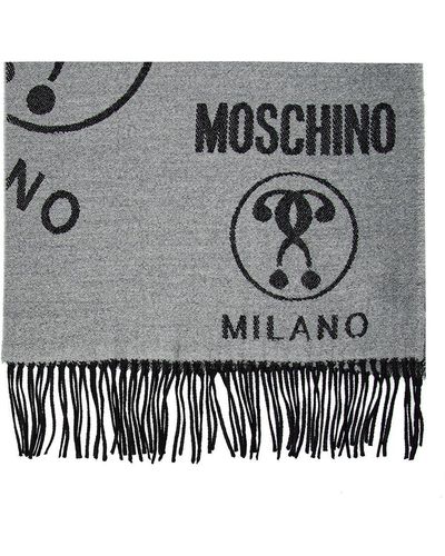 Gray Moschino Scarves and mufflers for Women | Lyst