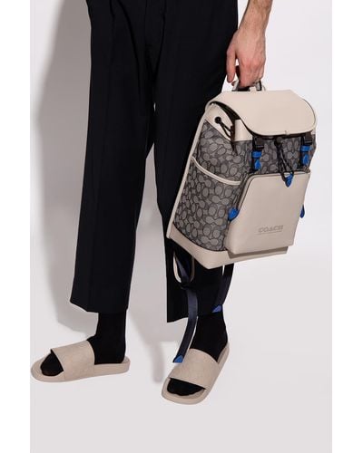 Gray COACH Backpacks for Men | Lyst