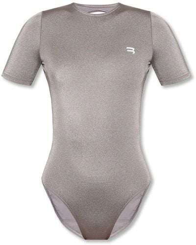 Gray One-piece swimsuits and bathing suits for Women | Lyst