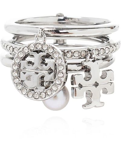 Metallic Tory Burch Rings For Women Lyst