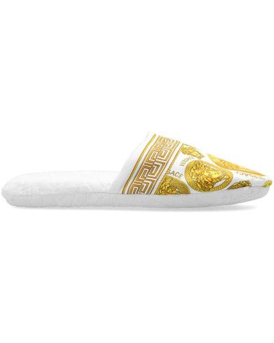Metallic Versace Sandals and Slides for Men | Lyst