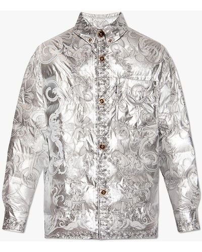 Gray Versace Jackets for Women | Lyst