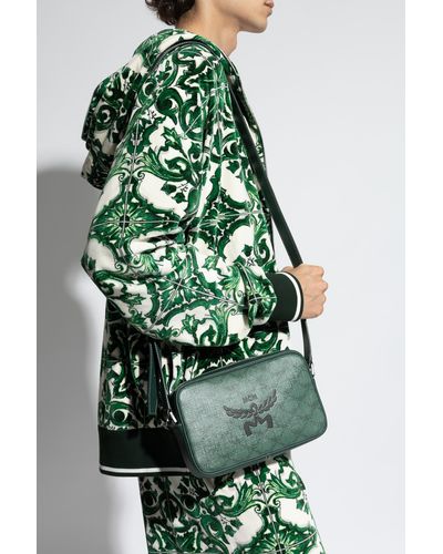 Green MCM Messenger bags for Men | Lyst