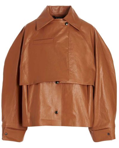 Brown Short coats for Women | Lyst