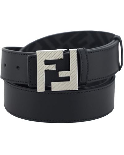 Black Fendi Belts for Men | Lyst