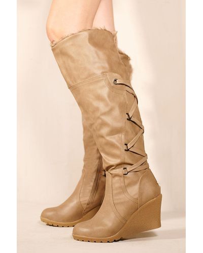 Wedge boots for Women | Lyst