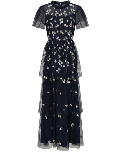 Blue Frock and Frill Dresses for Women | Lyst