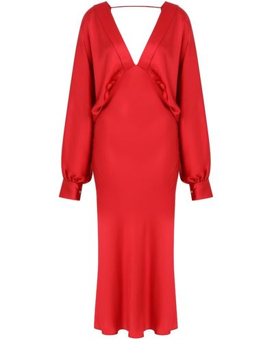 Red Satin Wedding Dresses for Women - Up to 40% off | Lyst