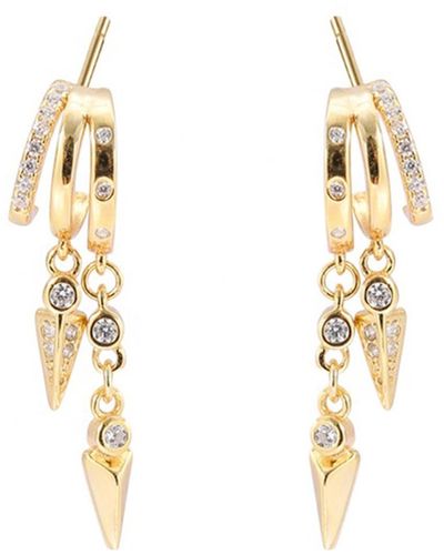 Metallic Aaria London Earrings and ear cuffs for Women | Lyst