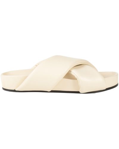White Jil Sander Sandals, slides and flip flops for Men | Lyst