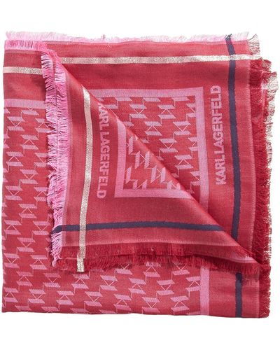Red Karl Lagerfeld Scarves and mufflers for Women | Lyst