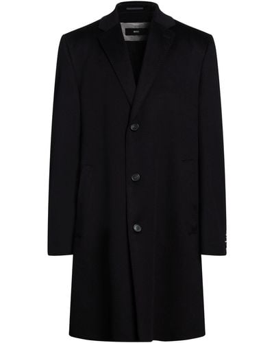 Black BOSS Coats for Men | Lyst