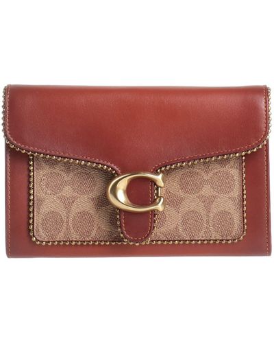 Red COACH Clutches and evening bags for Women | Lyst
