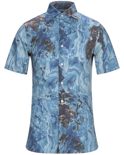 Blue Dunhill Shirts for Men | Lyst