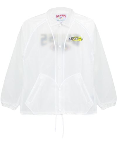 White Guess Jackets for Men | Lyst
