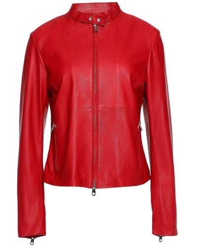 Red Emporio Armani Jackets for Women | Lyst