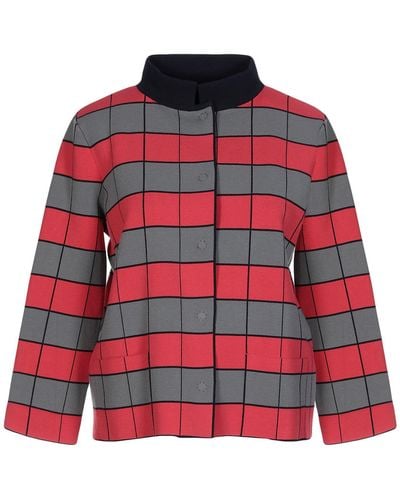 Red Emporio Armani Jackets for Women | Lyst