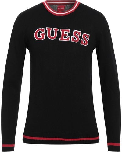 Black Guess Sweaters and knitwear for Men | Lyst