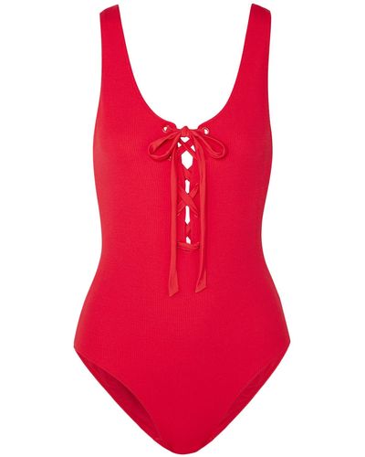 Red Ganni Beachwear and swimwear outfits for Women | Lyst