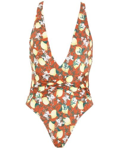 Orange One-piece swimsuits and bathing suits for Women | Lyst