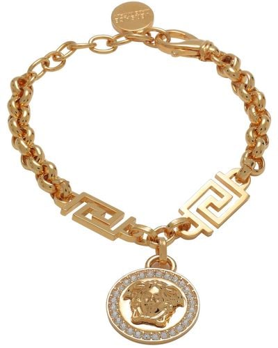 Metallic Versace Bracelets for Women | Lyst