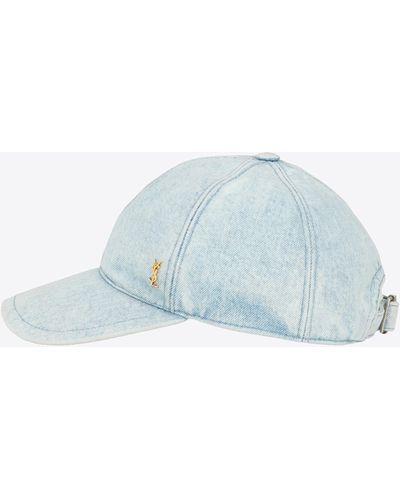 Blue Saint Laurent Hats for Women | Lyst