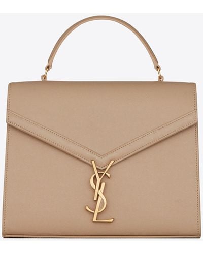 Natural Saint Laurent Top-handle bags for Women | Lyst