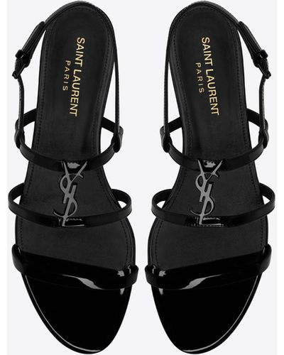 Black Patent Leather Sandals for Men - Up to 65% off | Lyst