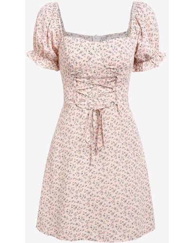 Pink Milkmaid Dresses For Women Up To 65 Off Lyst