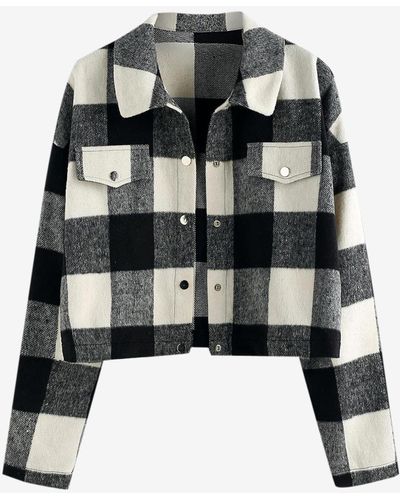 Checkered Jackets for Women - Up to 75% off | Lyst