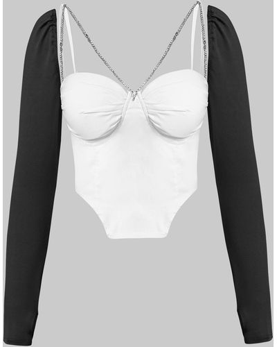 White Rhinestone Tops for Women - Up to 67% off | Lyst