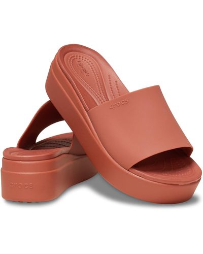 Red Crocs™ Heels for Women | Lyst