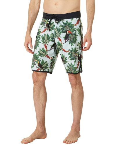 Green RVCA Beachwear and Swimwear for Men | Lyst