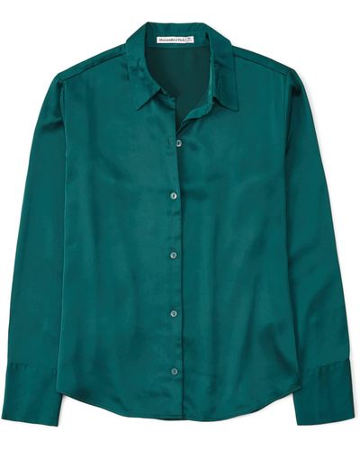 Green Abercrombie & Fitch Tops for Women | Lyst