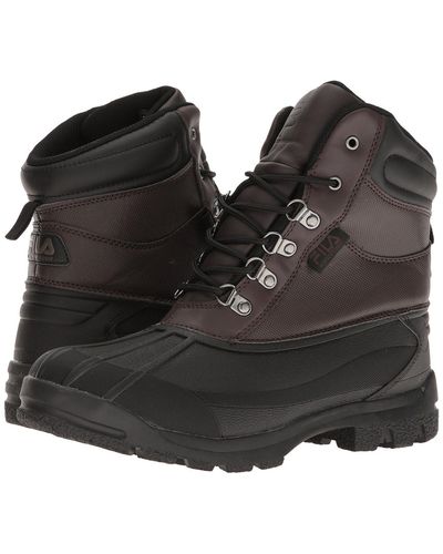 Black Fila Boots for Men | Lyst