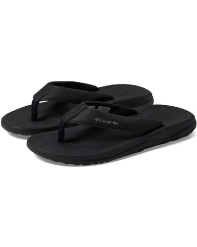 Black Columbia Sandals, slides and flip flops for Men | Lyst