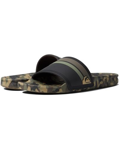 Green Quiksilver Sandals, slides and flip flops for Men | Lyst