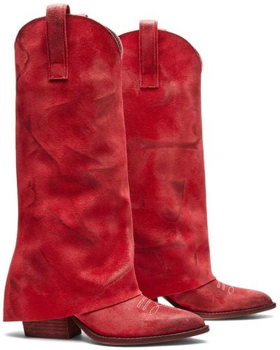 Red Steve Madden Boots for Women | Lyst