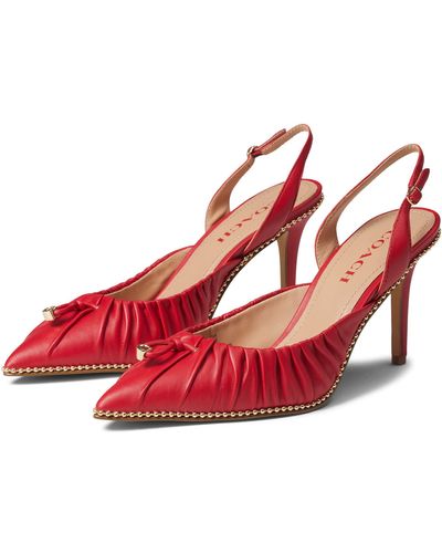 Red COACH Heels for Women | Lyst