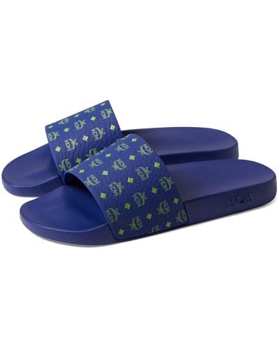 Blue MCM Sandals, slides and flip flops for Men | Lyst