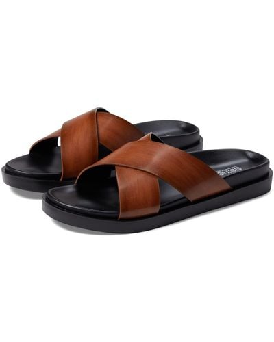Black Stacy Adams Sandals, slides and flip flops for Men | Lyst