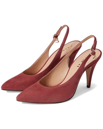 Red COACH Heels for Women | Lyst
