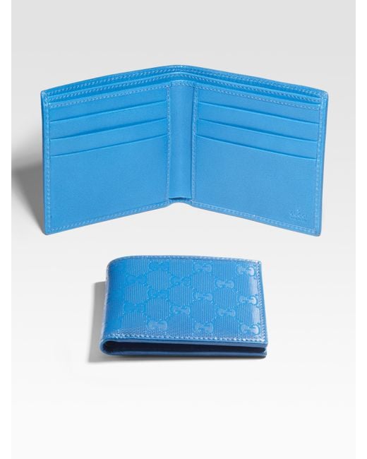 Gucci Men Wallet Blue